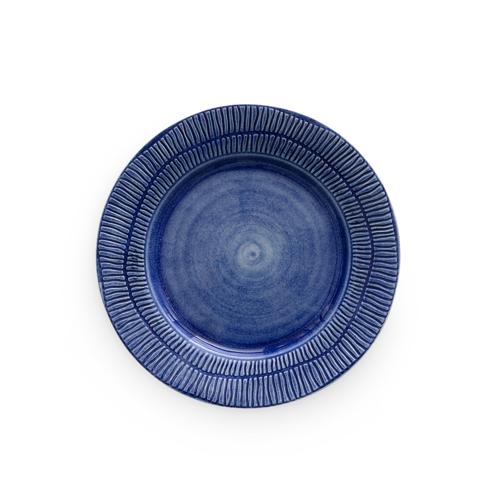 Stripes Plate 28 cm Blue